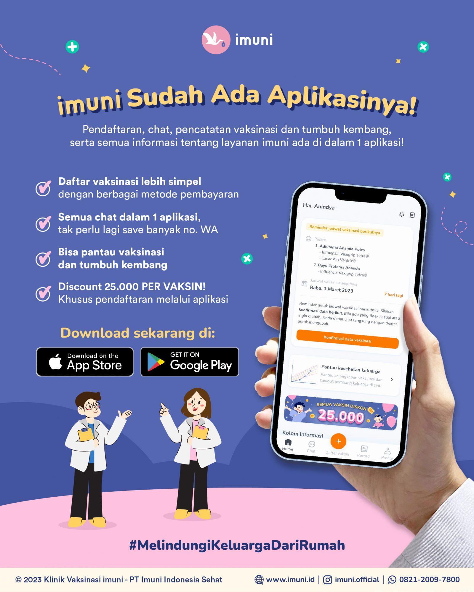 imuni Aplikasi Vaksinasi di Rumah Untuk Anak dan Dewasa