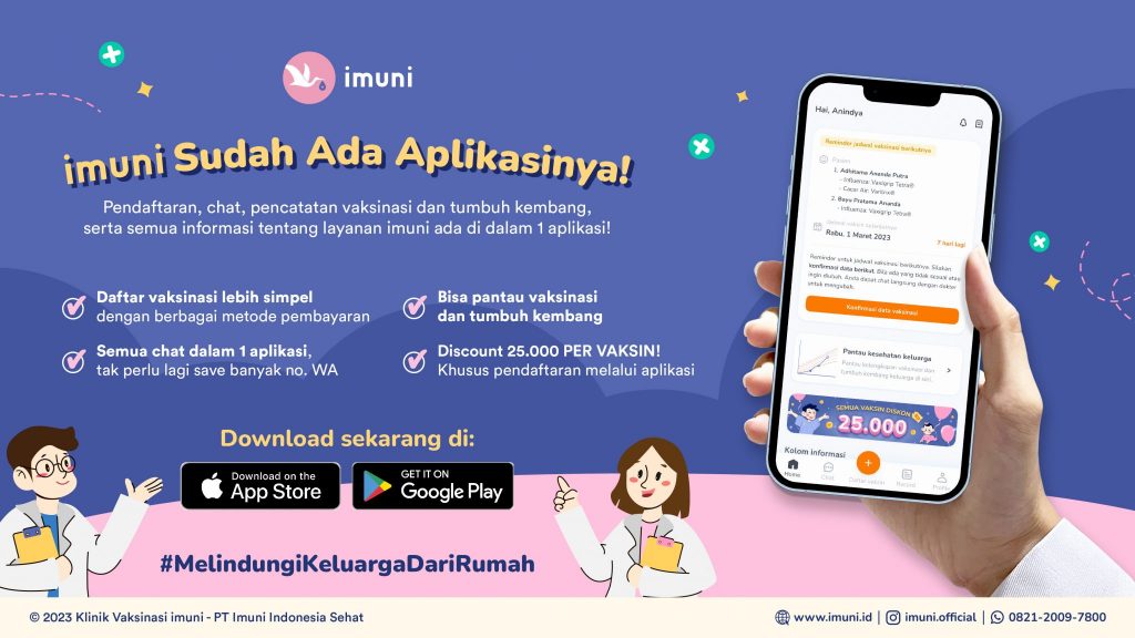 imuni Aplikasi Vaksinasi di Rumah Untuk Anak dan Dewasa