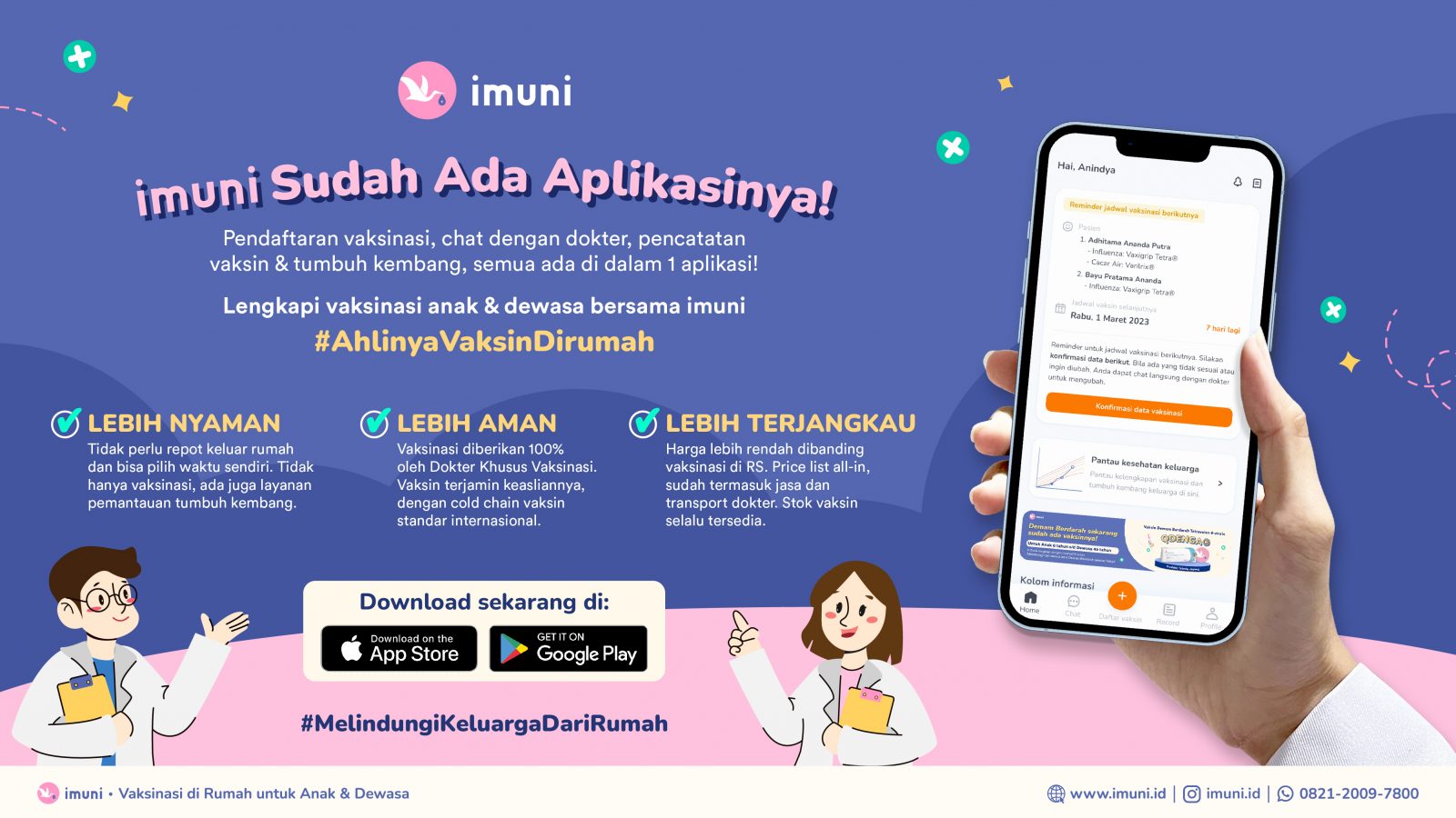 imuni Aplikasi Vaksinasi di Rumah Untuk Anak dan Dewasa