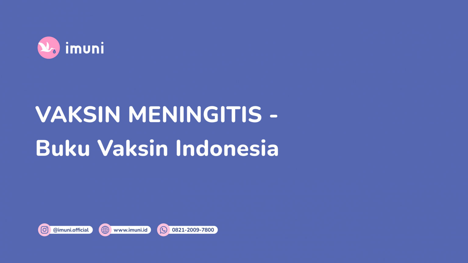 Vaksin Meningitis Buku Vaksin Indonesia Imuni