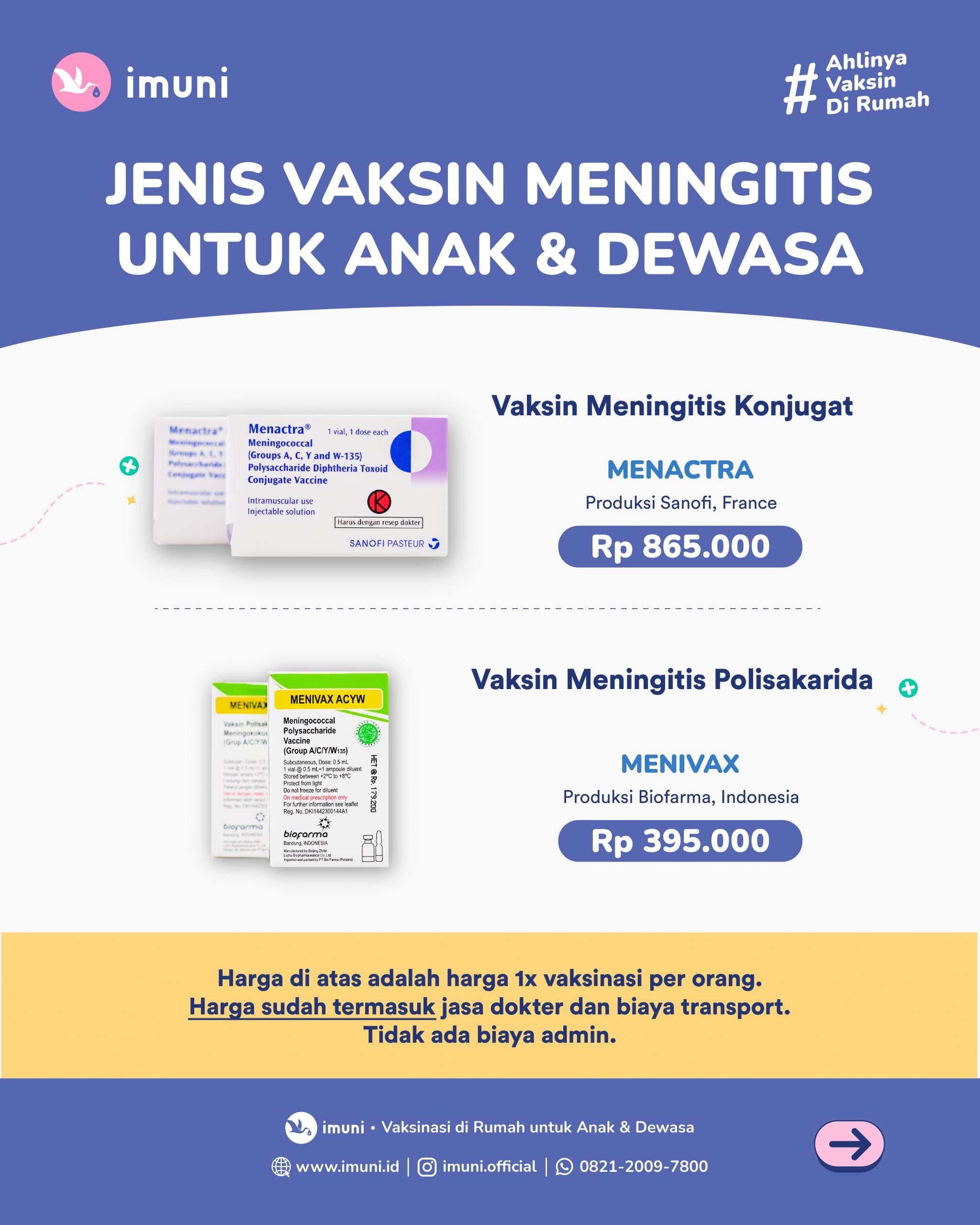 VAKSIN MENINGITIS UNTUK HAJI DAN UMROH - imuni