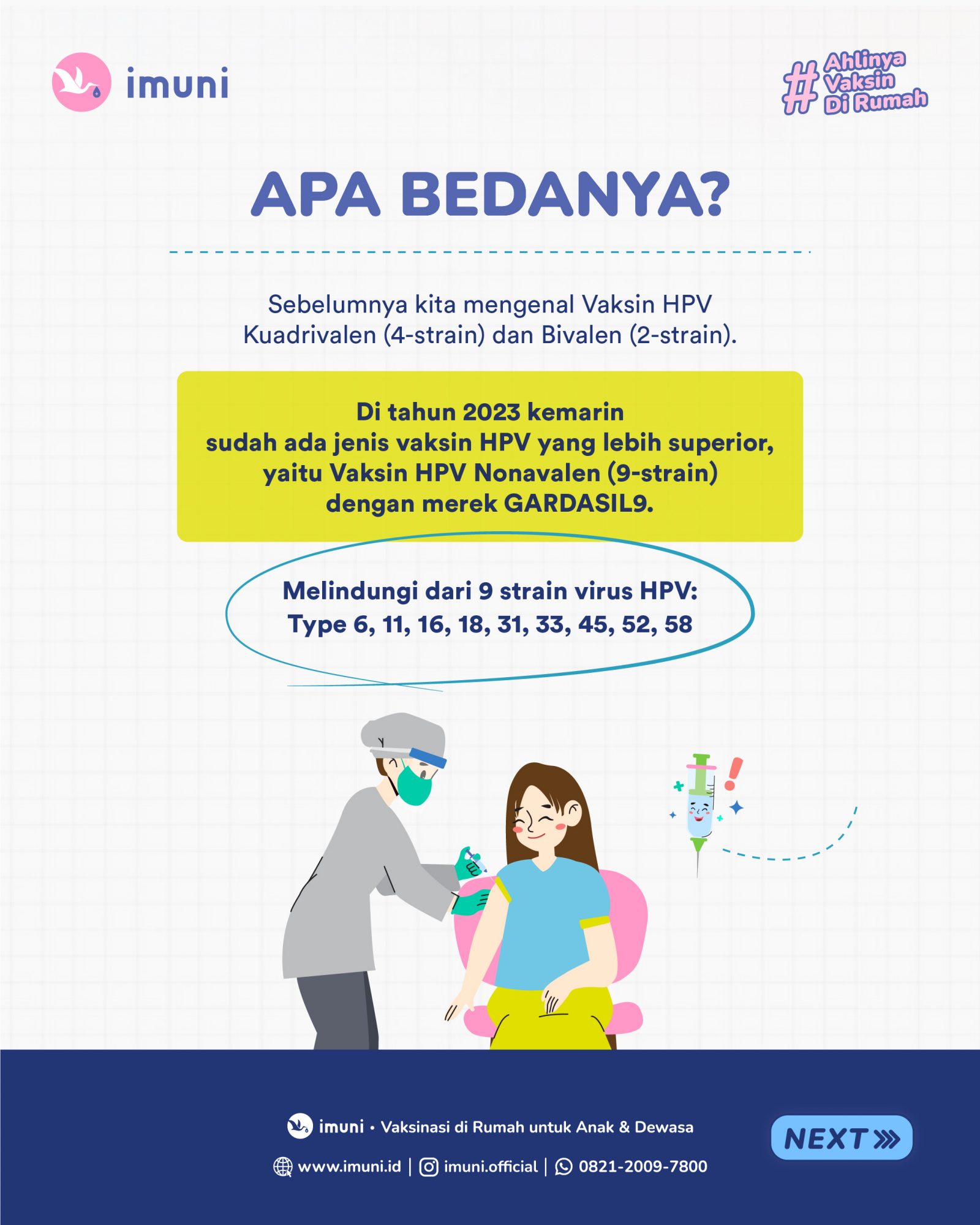 Vaksin Baru di 2023, Vaksin HPV9 (Nonavalen/9-strain) - Gardasil9