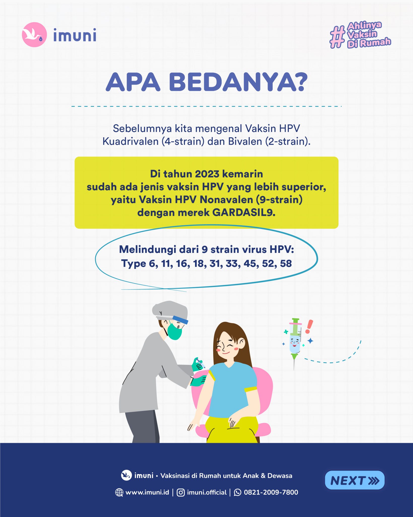 Vaksin Baru di 2023, Vaksin HPV9 (Nonavalen/9-strain) - Gardasil9