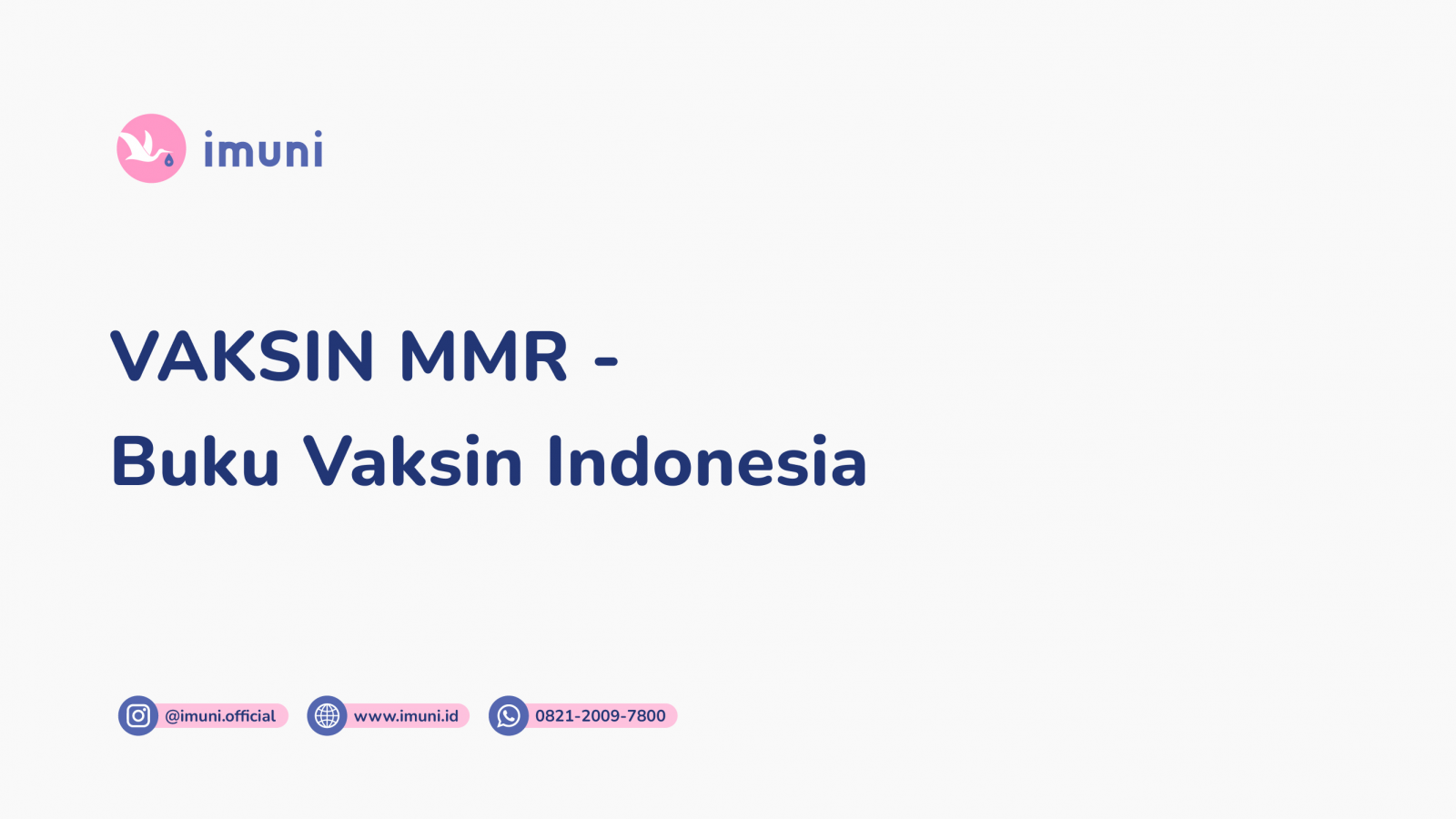 Vaksin Mmr Buku Vaksin Indonesia Imuni