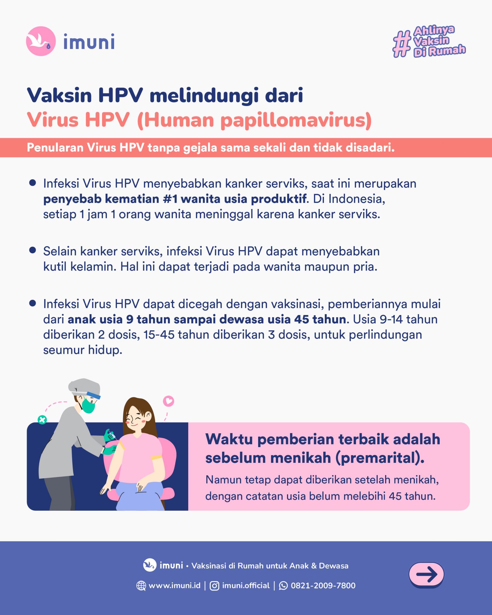 Sebelum menikah, Pastikan sudah Vaksin HPV! - imuni