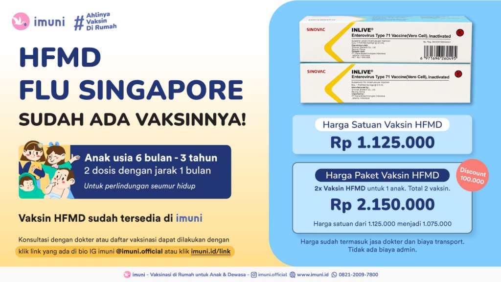 HFMD Flu Singapore SUDAH ADA VAKSINNYA! - INLIVE - imuni